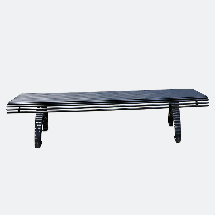 Professional Buy Metal Benches Outdoor Steel Tube Park Backless Bench ...