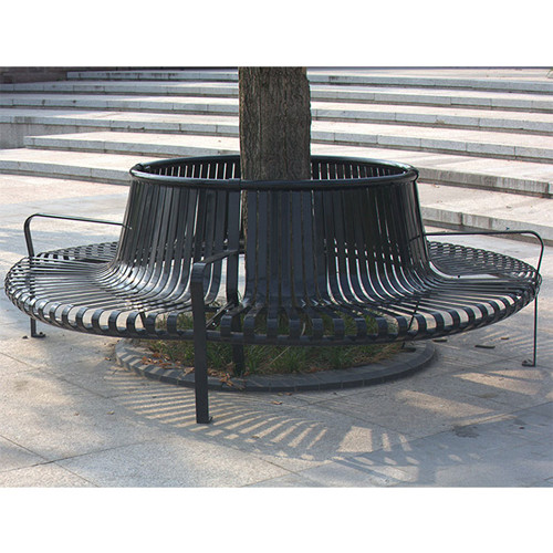 OEM Buy Metal Benches Street Furniture Outdoor Steel Bench Around Tree ...