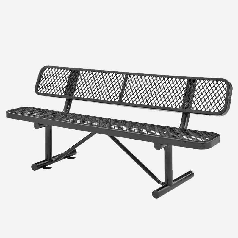Custom OEM Metal Benches Outdoor Metal Mesh Park Seating Bench ...