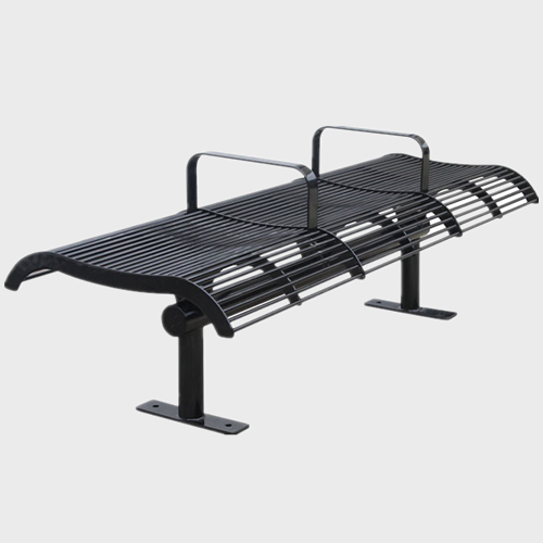 OEM Low Price Metal Benches Outdoor Patio Public Backless Steel Tube ...