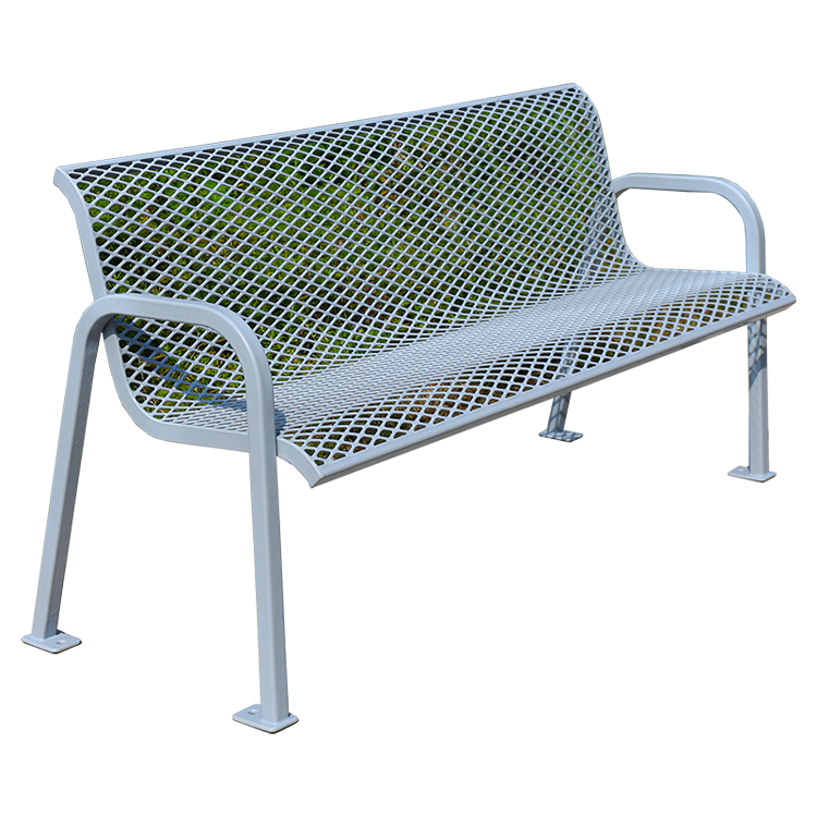 Custom Low Price Metal Benches Powder Coated Metal Outdoor Garden Bench ...