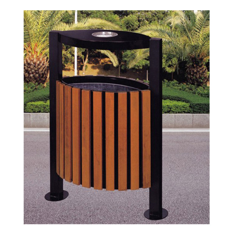 OEM Buy Wood Trash Bin Rustic Retro Large Garbage Can Manufacturers ...