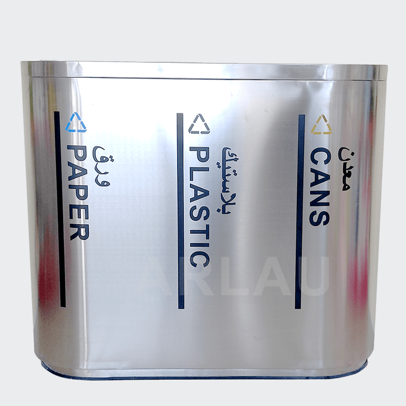 Quality Professional Metal Trash Bin Indoor Stainless Steel Sorting ...
