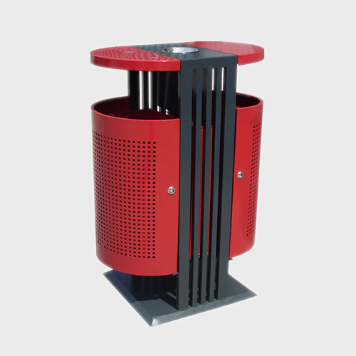 Buy Low Price Metal Trash Bin School Two Compartment Trash Bin ...