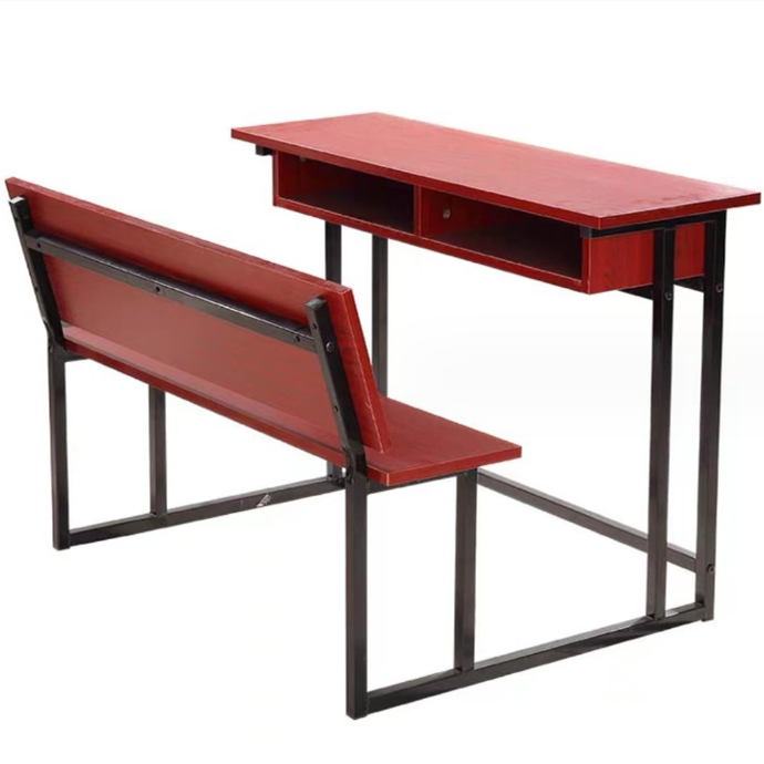 Quality Custom School Furniture Classroom Double Desk with Bench ...
