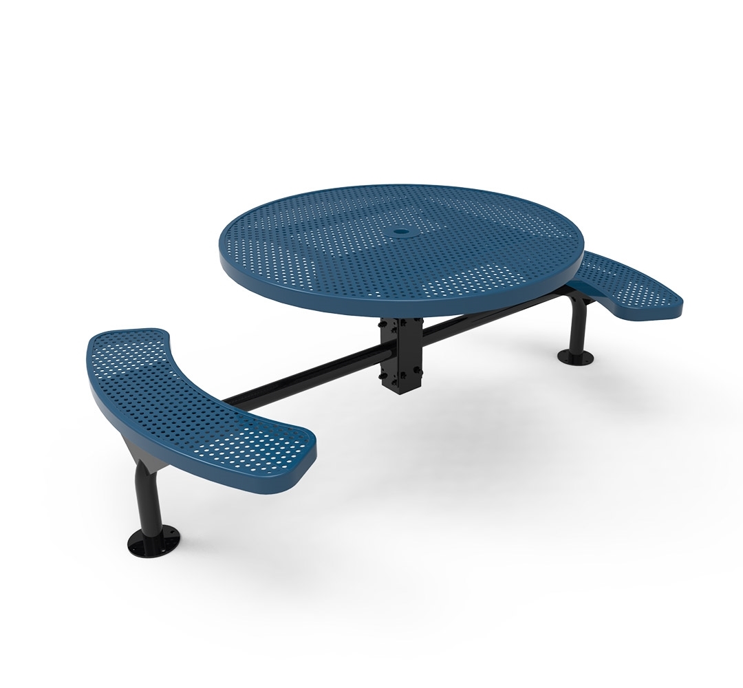 Professional Low Price Thermoplastic Coated Picnic Tables 46" Round ...