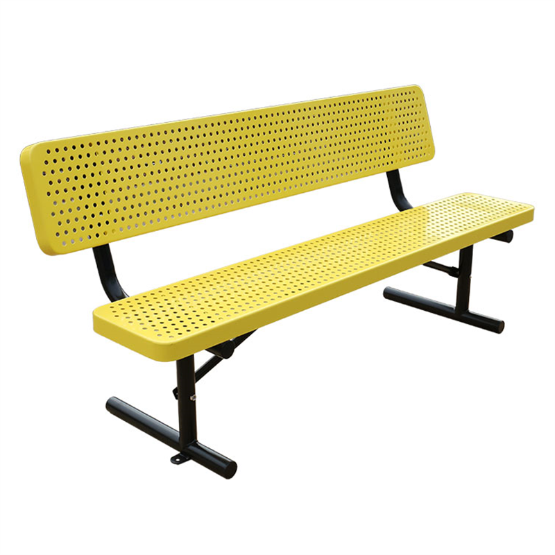 Outdoor Furniture Expanded Metal 6 Foot 8 Foot Long Park Bench ...