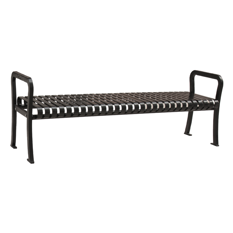 Custom Professional Metal Benches Modern Steel Metal Park Backless ...
