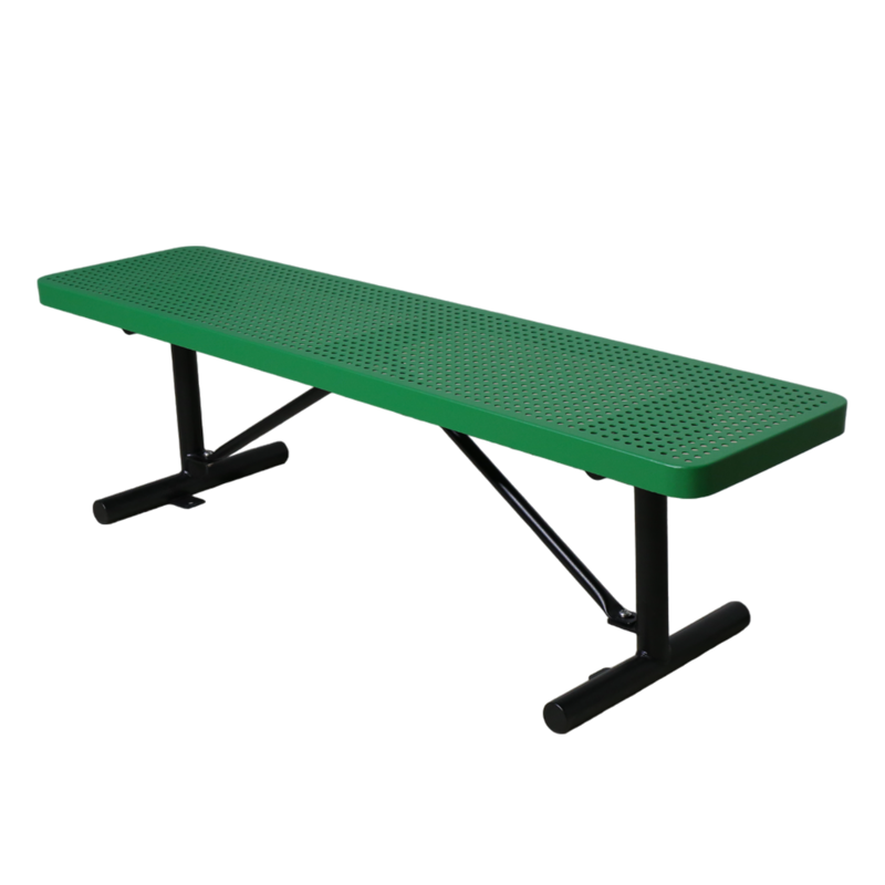 Professional Buy Metal Benches Outdoor Park Perforated Steel Bench ...