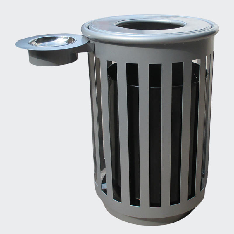 OEM Buy Metal Trash Bin Design Custom Outdoor Circular Sanitation Trash ...