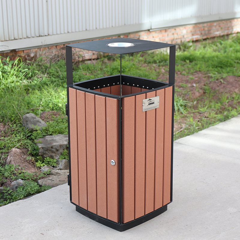 Quality OEM Wood Trash Bin Outdoor Large Wooden Recycle Dustbin ...