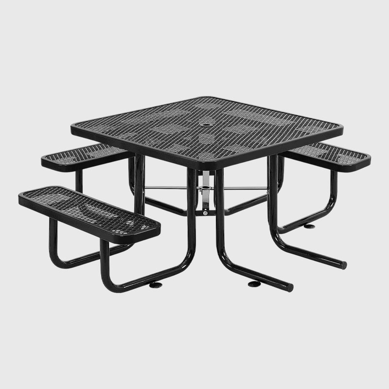 Quality Custom Thermoplastic Coated Picnic Tables Outdoor Garden Square ...
