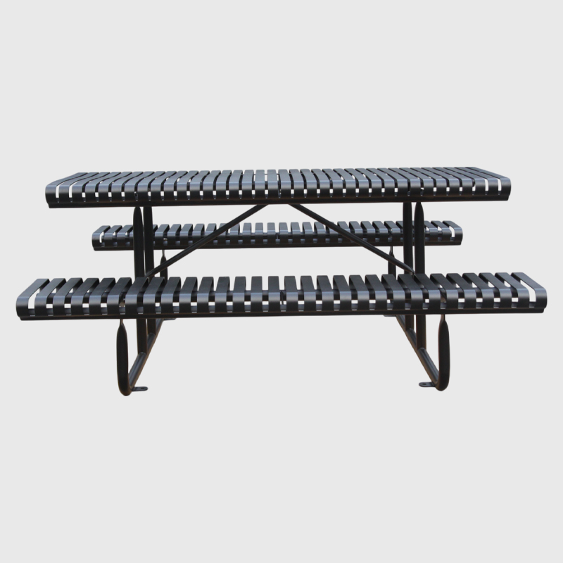 Outdoor Thermoplastic Coated Picnic Table for City Streets | Arlau