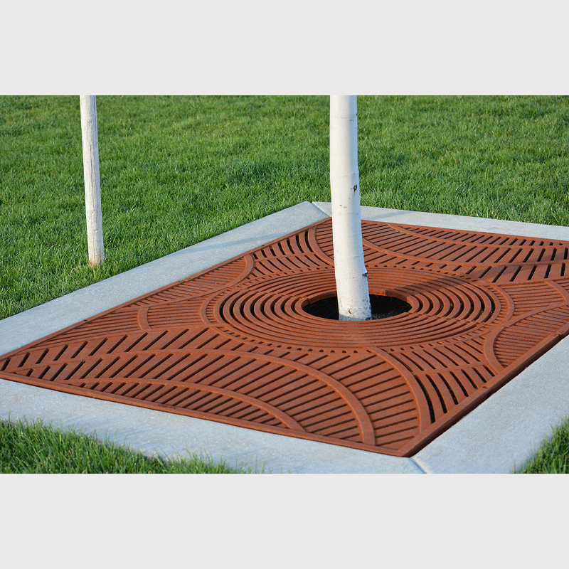 Customized Outdoor Garden Road Weathering Steel Tree Fence | Arlau