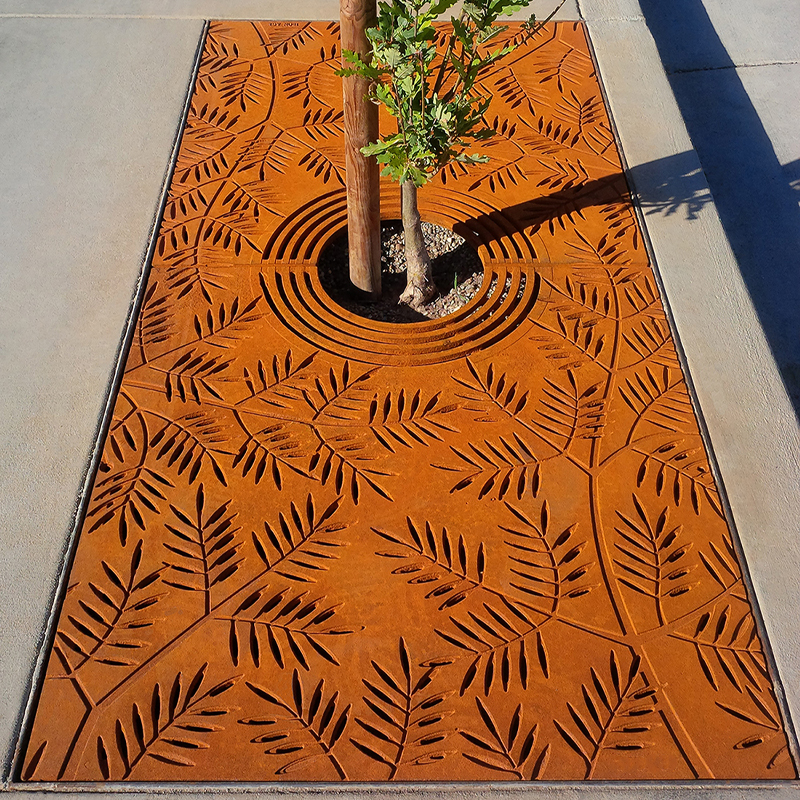 Quality OEM Tree Grate Corten Steel Tree Grilles and Grates ...