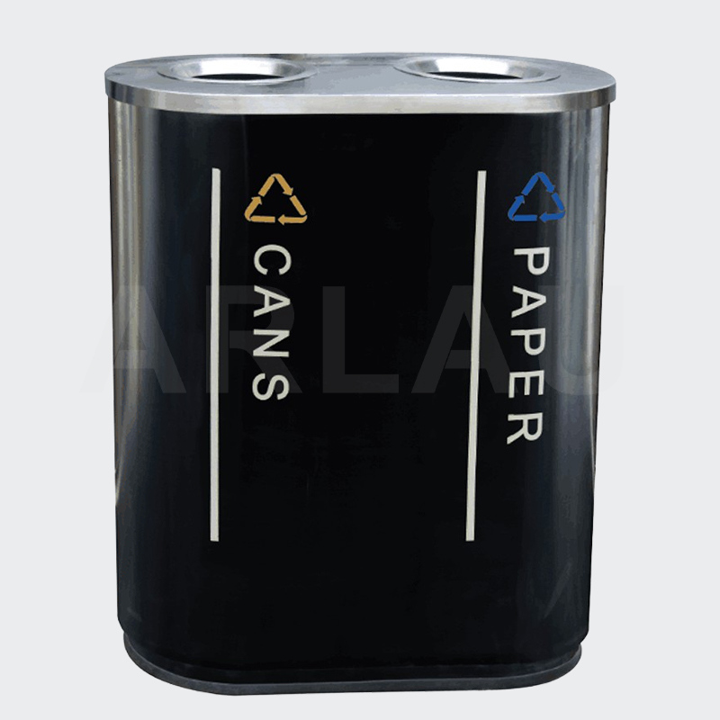 Outdoor Public Commercial Stainless Steel 4 Compartment Sorting Recycle ...