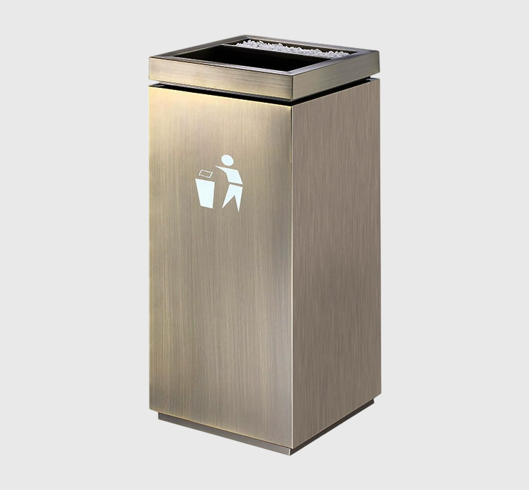 Buy Low Price Indoor Trash Bin Stainless Steel Dustbin with Ashtray ...