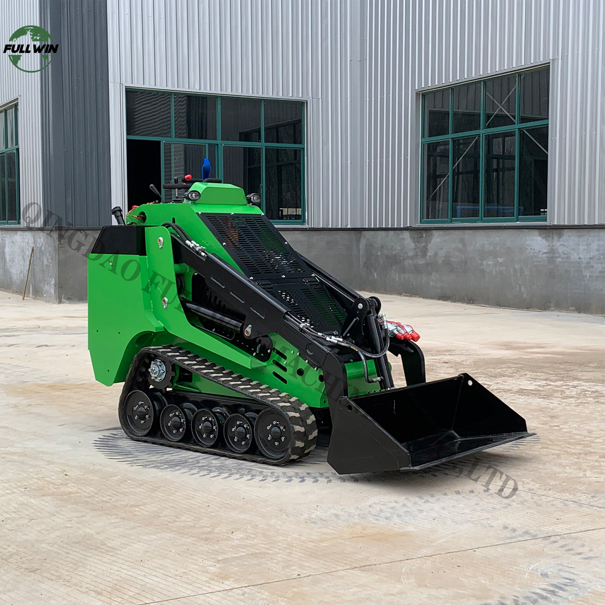 Mini Skid Loader 3 Pumps and 3 Valve Kubota Engine Lift Capacity 500kg Crawler Skid Loader ...