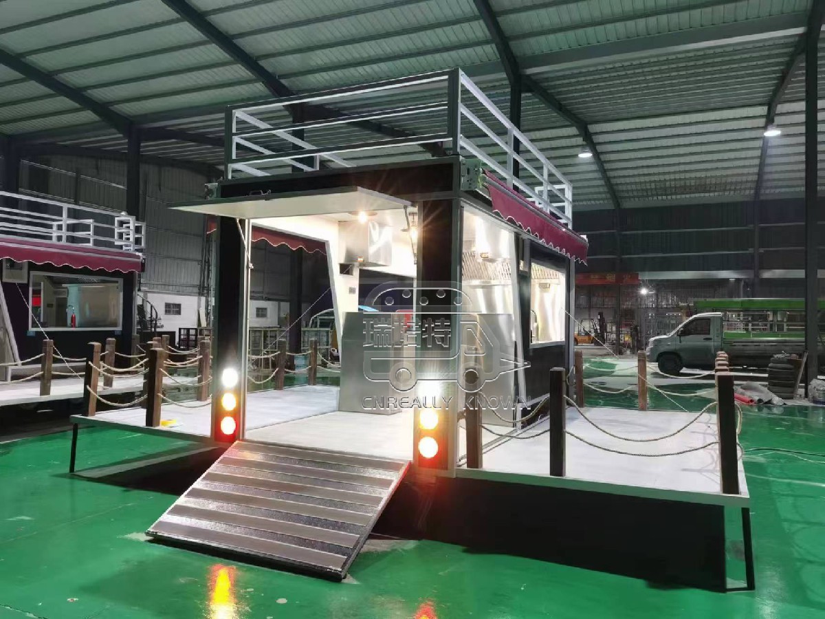 Two-Story Shipping Container Bar with Railing & Stairs | Cnreally Known