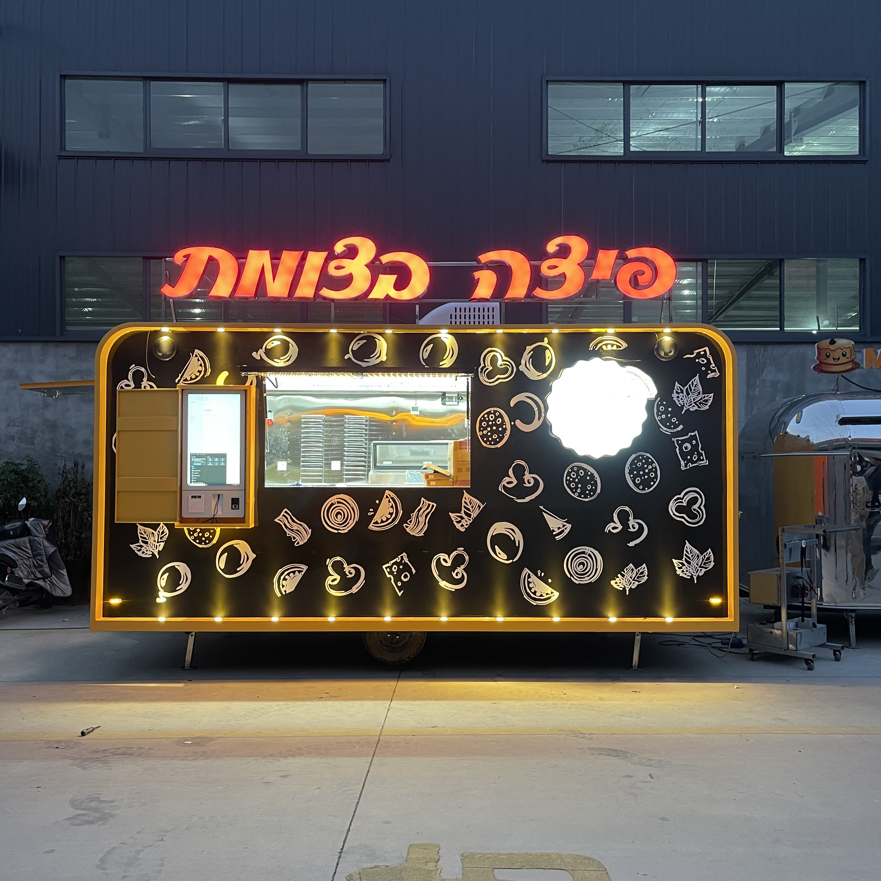 Coffee Kiosk Hot Dog Ice Cream Food Cart Tradesman Concession Enclosed ...