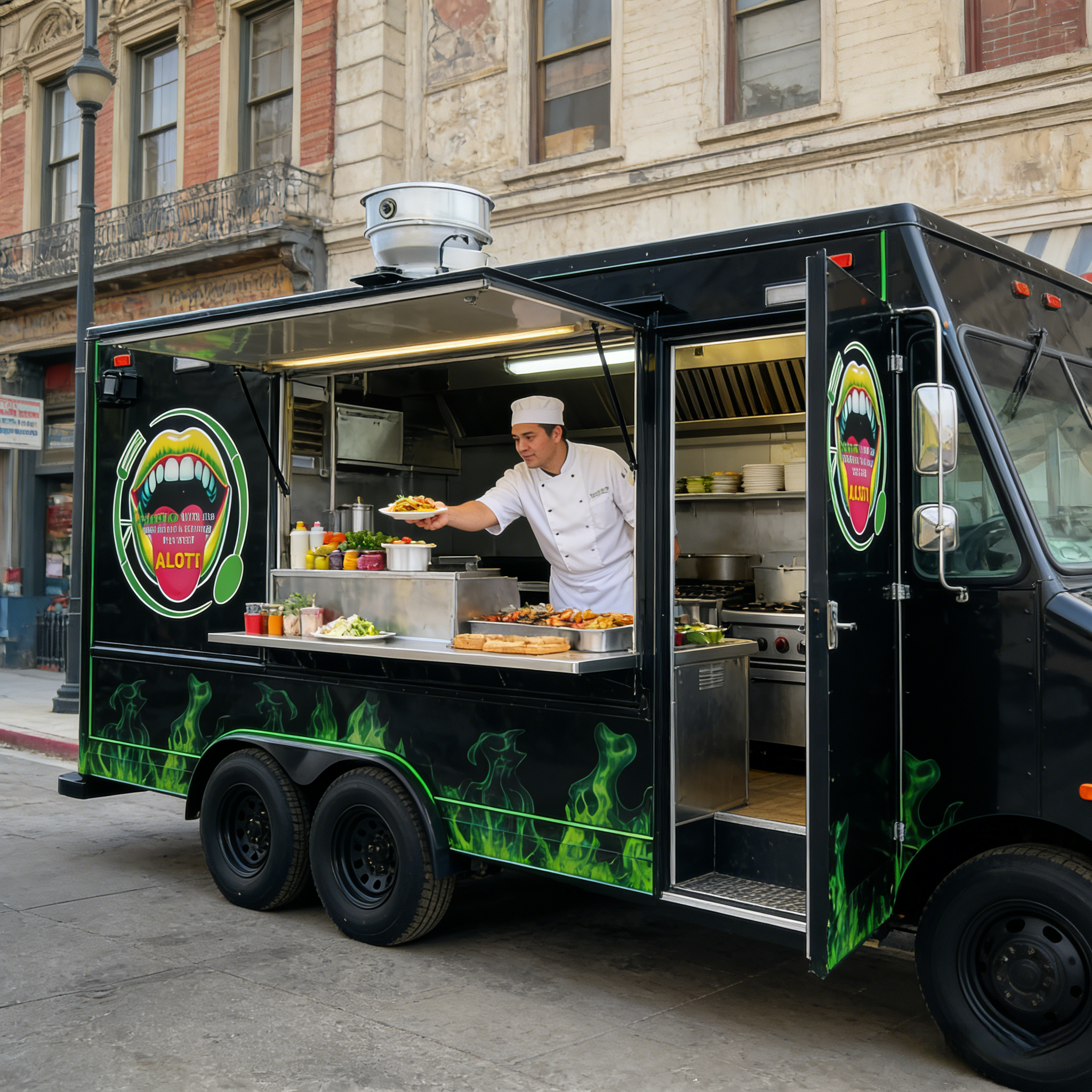 Custom Food Stall Fast Food Truck Van Pizza Truck Ice Cream Mobile ...