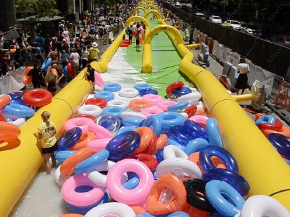 Adults and Kids City Fun Water Game Slip N Fly Slide | Barry Inflatable