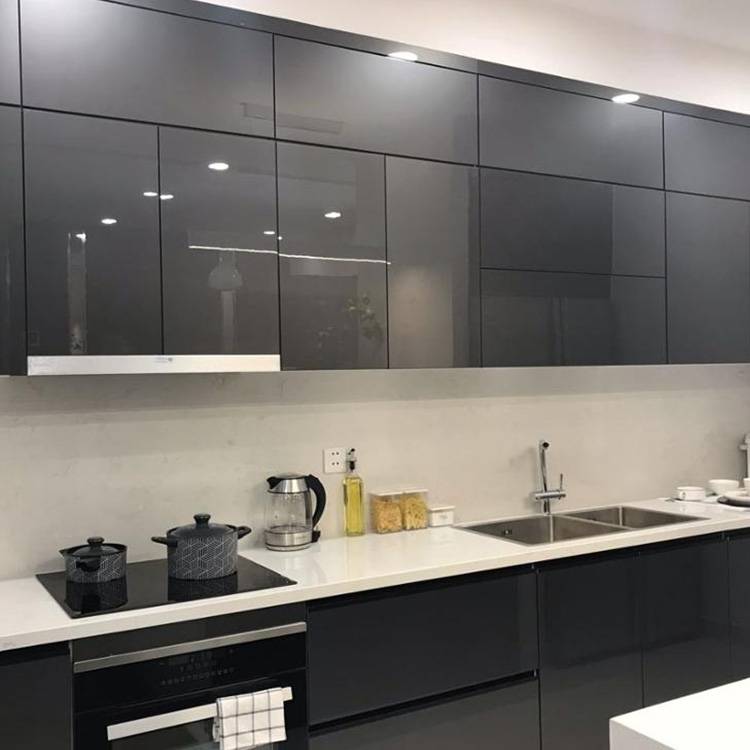Hanging Handleless Modern Style Acrylic Kitchen Cabinet Designs ...