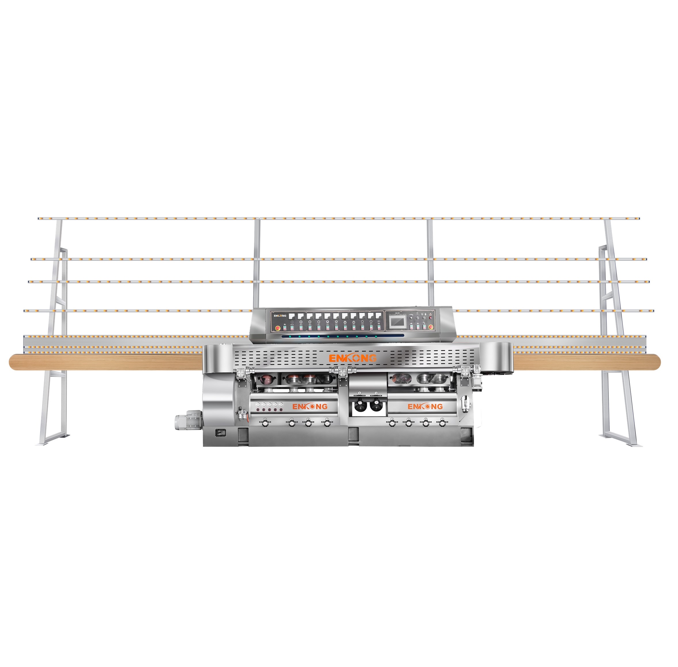 Glass Flat Edge Straight-Line Edging Machines ZM10W | Enkong
