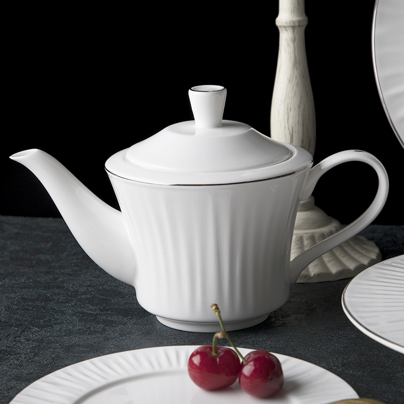 Expensive Silver Rim Luxury Dinner Set, Bone China Crockery for Hotel ...