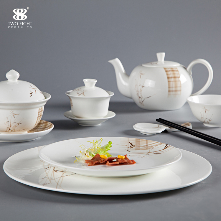 Wholesale Factory Ceramic Restaurant Use Porcelain Dinnerware Set, High ...