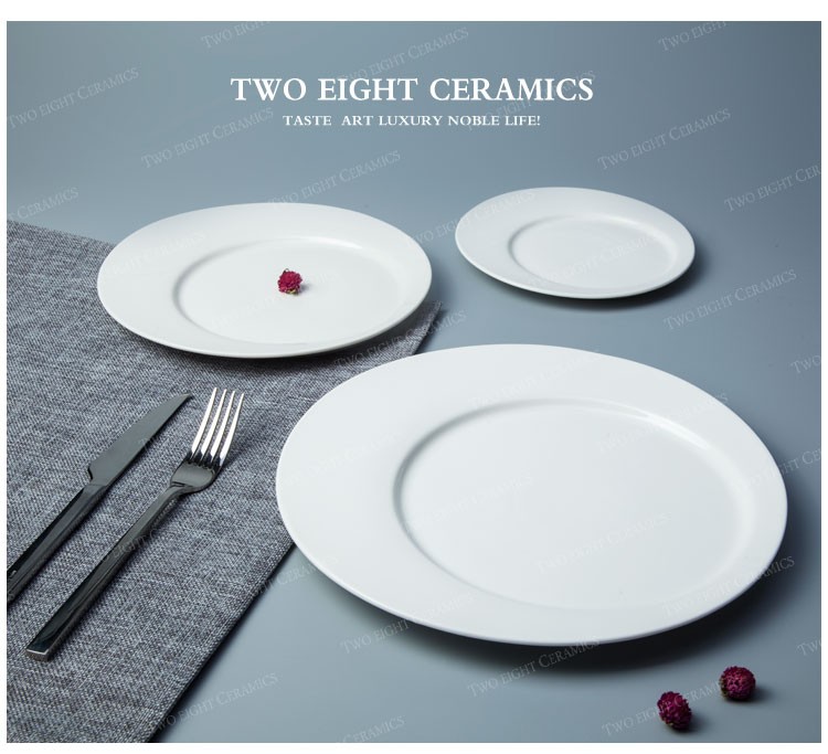 Custom White Plates Company for Bistro | Two Eight