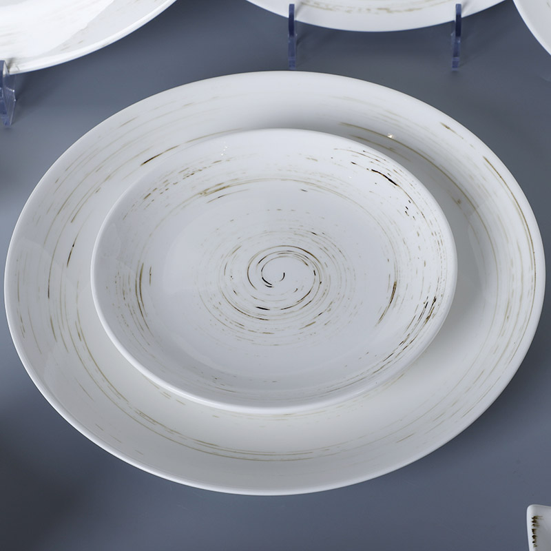 Brilliant European Style Rustic Plates Colored Dinnerware, Porcelain ...