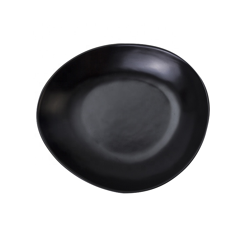 Best Choice Porcelain Plates Restaurant Dinnerware Matt Black, Two ...