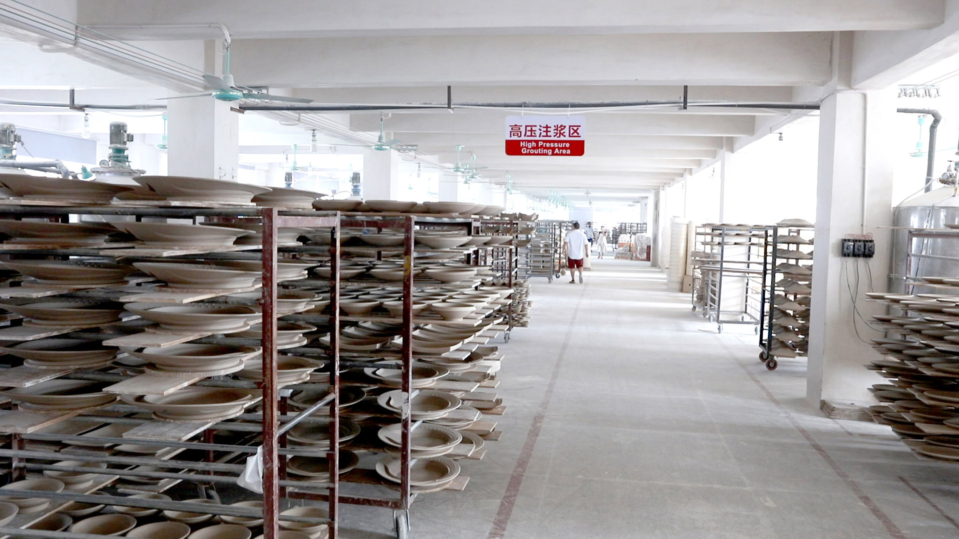The Fourth Floor of Two Eight Ceramics Factory--high Pressure Grouting...