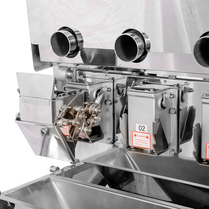 Mini 4 Heads Pipe Type Linear Weigher Machine | Kenwei