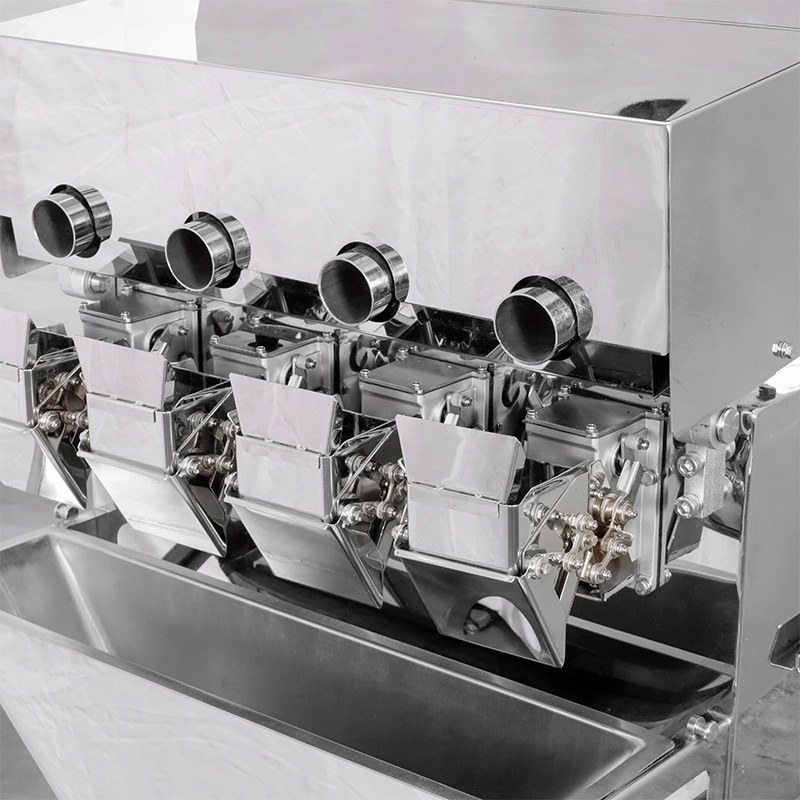 Mini 4 Heads Pipe Type Linear Weigher Machine | Kenwei
