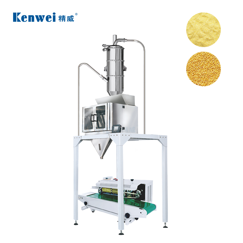 Semi Automatic vacuum Feeding Linear Weigher System JW-B19 | Kenwei