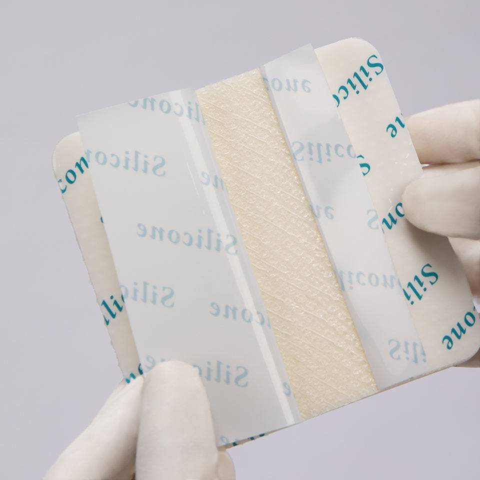 Wound Care Manufacturer Non Bordered Silicone Foam Dressing 4x4 | Huawei
