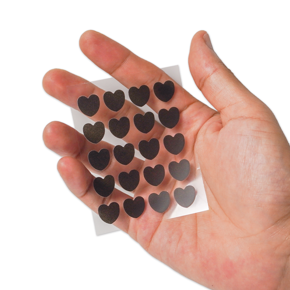 Black Heart Shaped Pimple Patch