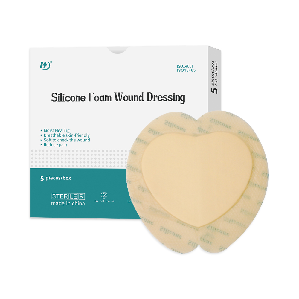 High Absorbent Wound Healing Silicone Foam Wound Dressing