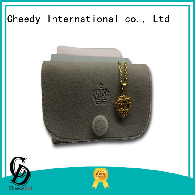 Custom Velvet Pouch Jewelry Suppliers for Necklace | Cheedy