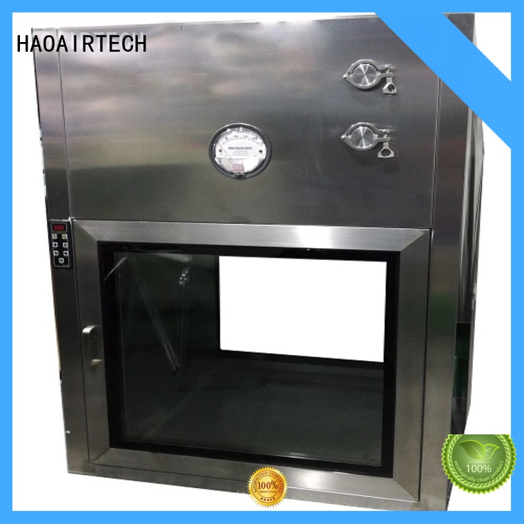 Interlocking Pass Box with Laminar Air Flow for Hospital | HAOAIRTECH