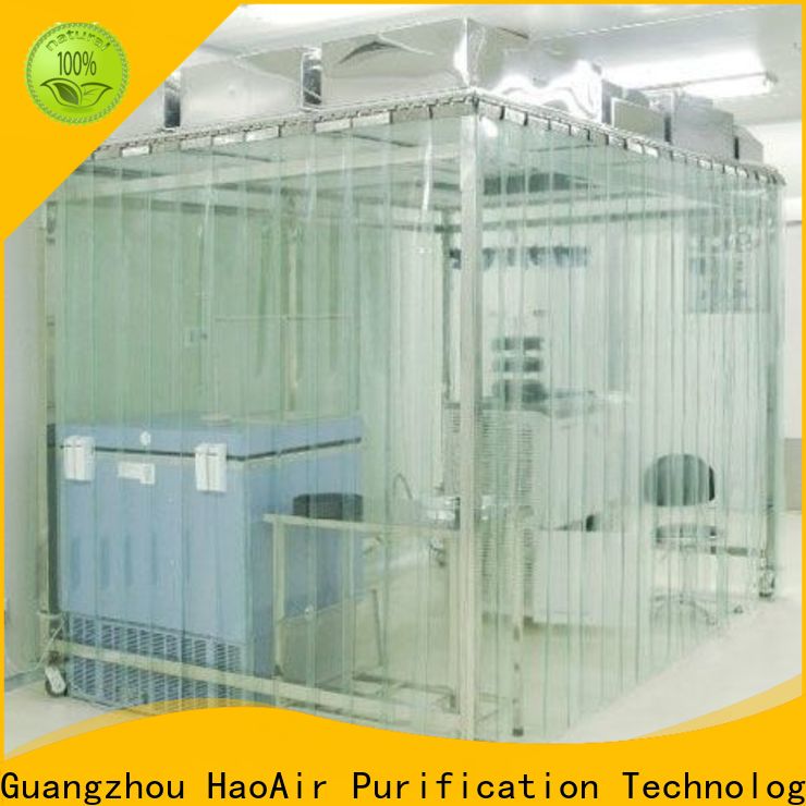 Portable Cleanroom Systems Vertical Laminar Flow Booth Online | HAOAIRTECH