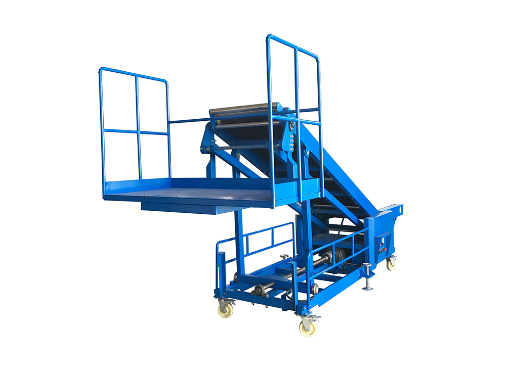 Loading and Unloading Belt Conveyor with Operator Platform | Yifan Conveyor