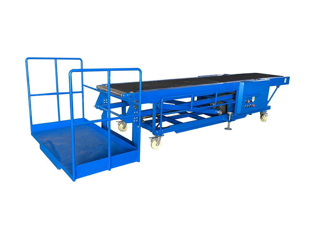 Loading and Unloading Belt Conveyor with Operator Platform | Yifan Conveyor
