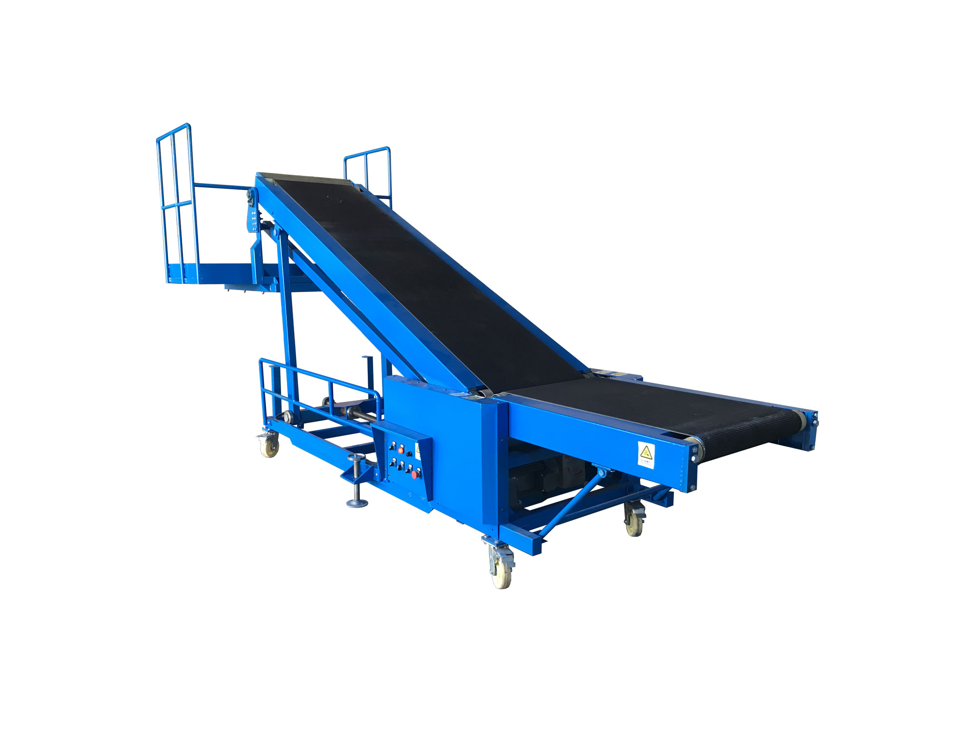 Loading and Unloading Belt Conveyor with Operator Platform | Yifan Conveyor