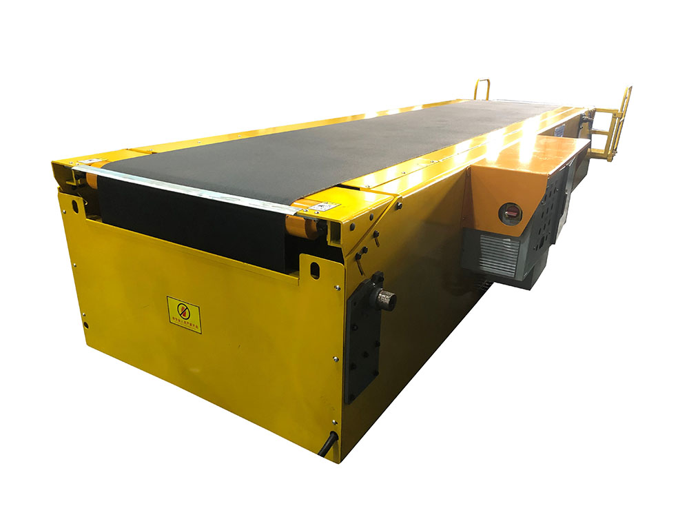 Telescopic Conveyor Belt with Operator Standing Platform for Loading and Unloading Containers