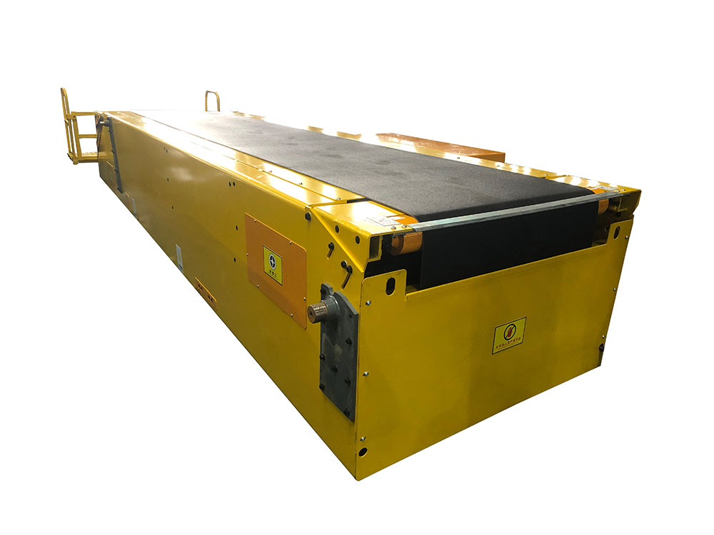 Telescopic Conveyor Belt with Operator Standing Platform for Loading and Unloading Containers