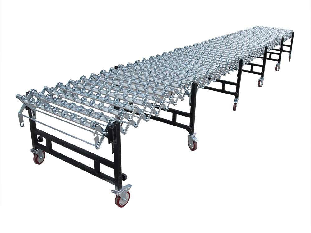 Heavy Duty Flexible Extendable Skate Roller/Wheel Conveyor for Warehouse