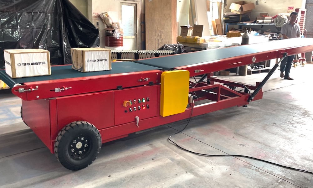 Electric Movable Belt Conveyor For Loading All Kinds Of Goods | Yifan ...